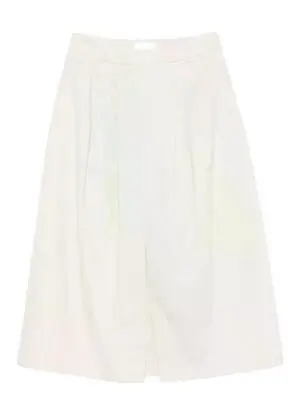 JOSEPH Kharis Pleated Midi Skirt - Neutrals