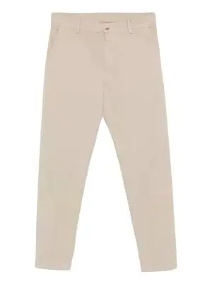 Canali Twill Slim-fit Trousers - Neutrals