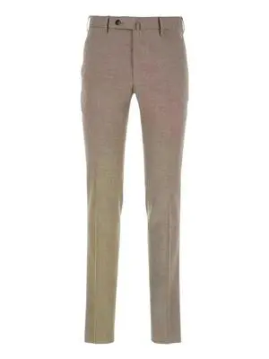 PT TORINO Pressed Crease Tailored Trousers - Neutrals