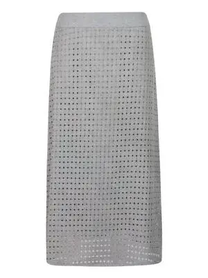PESERICO Peserico Perforated Design A-Line Midi Skirt