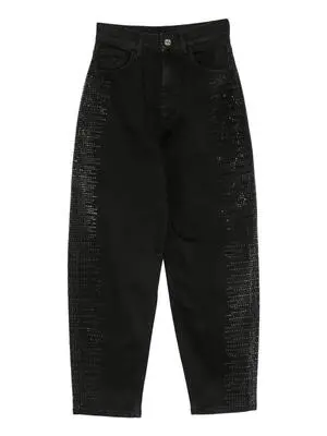 Liu Jo Rhinestone Embellished Jeans - Black