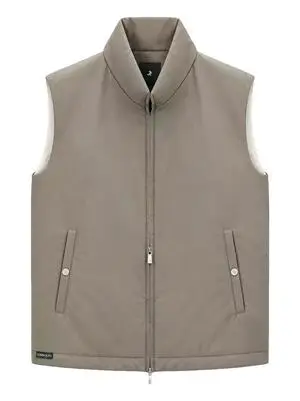 TOMBOLINI Logo-plaque Zip-up Gilet - Green