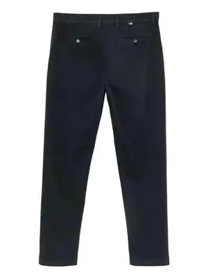 Canali Twill-weave Slim-fit Trousers - Blue