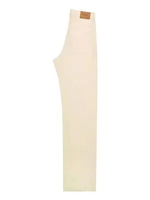 Saint Laurent V-waist Long Baggy Jeans - Neutrals