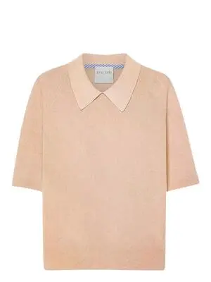 FORTE_FORTE Spread Collar Short Sleeve Top - Pink
