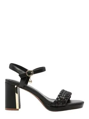 MEXX Braided-detail Buckle-fastening Sandals - Black
