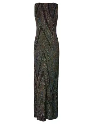 MISSONI Missoni Sequin-Embellished Zigzag-Knit Gown