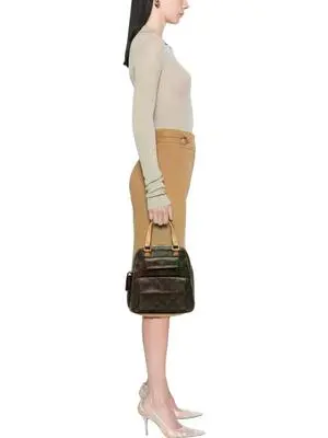 LOUIS VUITTON 2003 Monogram Excentri Cite Handbag - Brown