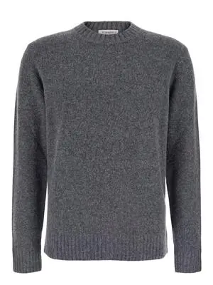 KANGRA Ribbed-trim Sweater - Grey