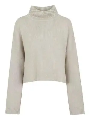 LISA YANG Lisa Yang Cathie Roll-Neck Cropped Sweater