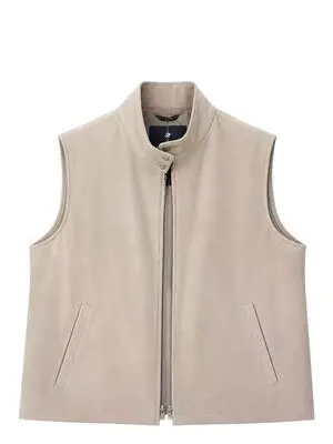 TOMBOLINI High-neck Zip-up Gilet - Neutrals