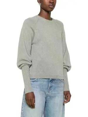 TWINSET Lurex-Knit Raglan-Sleeve Jumper Green