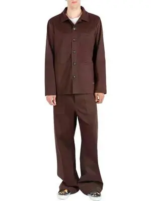 SOCIETE ANONYME Patch-pocket Cotton Jacket - Brown