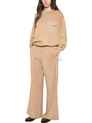 TWINSET Drawstring-waist Wide-leg Track Pants - Neutrals