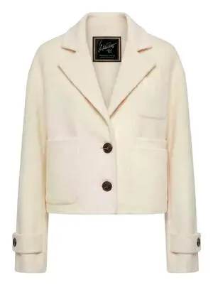 HIGH SOCIETY Lou Cropped Jacket - Neutrals