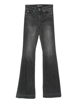 Liu Jo Faded Flared-leg Jeans - Grey