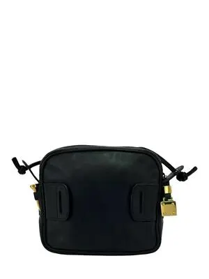 Loewe Leather Anagram Crossbody Bag - Black