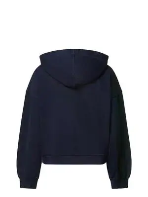 Pinko Embroidered Logo Zip-up Hoodie - Blue
