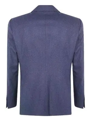 Tagliatore Bruce One-breasted Virgin Wool Jacket - Blue