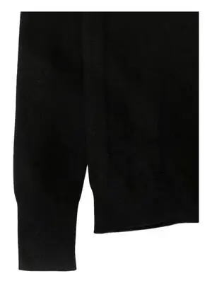 Eric Bompard Crew Neck Cashmere Sweater - Black