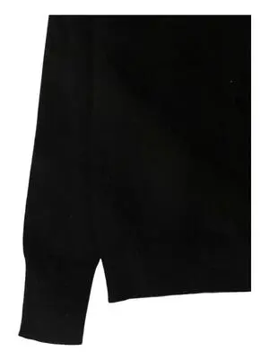Eric Bompard V-neck Cashmere Sweater - Black