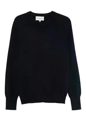 Eric Bompard Crew Neck Cashmere Sweater - Blue