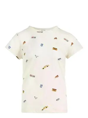 Rag & Bone Rag & Bone NYC Patch-Print T-Shirt Neutrals