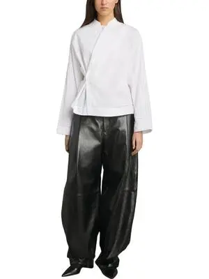 Soeur Lorraine Asymmetric-fastening Shirt - White