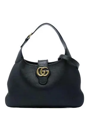 Gucci 2016-2026 Medium Leather Aphrodite Crossbody Bag Black