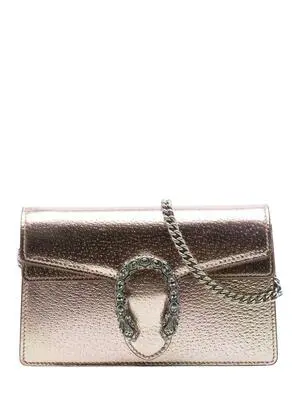 Gucci 2016-2026 Mini Metallic Calfskin Dionysus Crossbody Bag - Pink