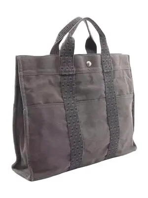 Hermès 20th Century Canvas Herline Mm Tote Bag - Grey
