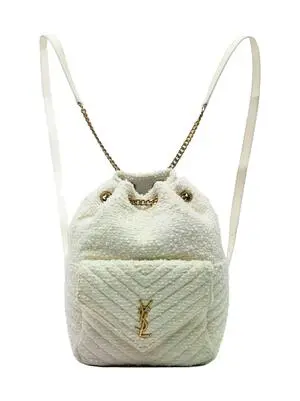 Saint Laurent Monogram Joe Backpack - White