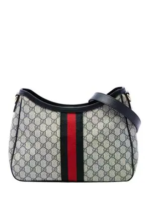 Gucci 2016-2026 Gg Supreme Web Shoulder Bag - Neutrals
