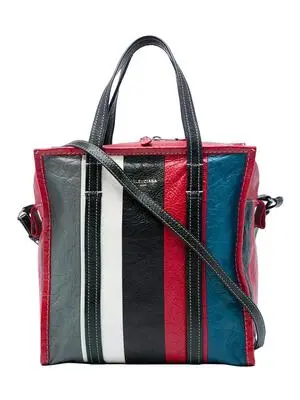 Balenciaga 2017 Lambskin Bazar Shopper Tote S Satchel Red