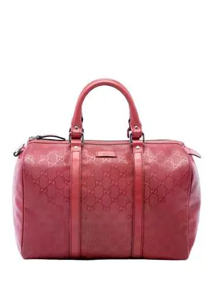 Gucci 2016-2026 Medium Gg Imprime Joy Boston Bag - Red