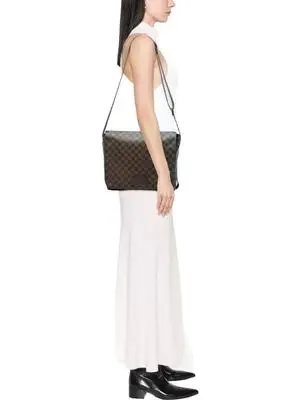 LOUIS VUITTON 2008 Damier Ebene Brooklyn Mm Crossbody Bag - Brown
