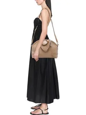 Gucci 2016-2026 Large Microguccissima Patent Nice Dome Satchel Neutrals