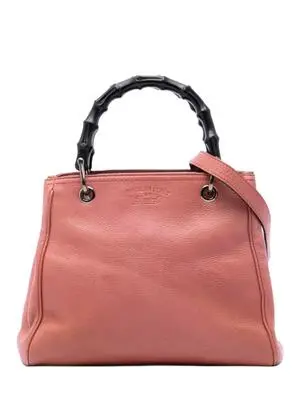 Gucci Bamboo Shopper Satchel - Pink