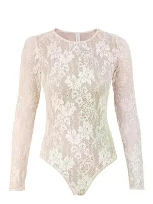 Zimmermann Lace Bodysuit - Neutrals