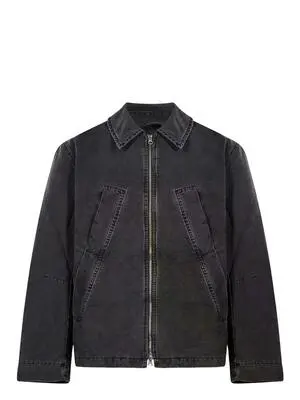 You Must Create Repetition Denim Jacket - Black