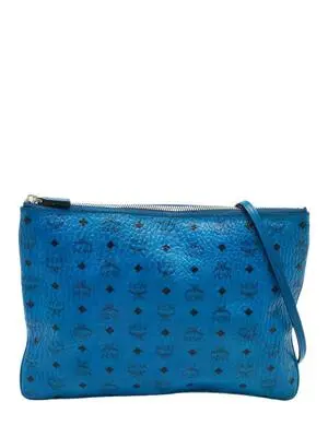 Mcm Visetos Crossbody Bag - Blue