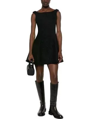 MAJE Maje Frayed-Hem Mini Dress
