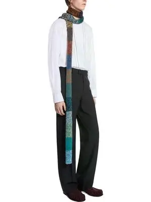 Dries Van Noten Straight-leg Wool Toile Pants - Black