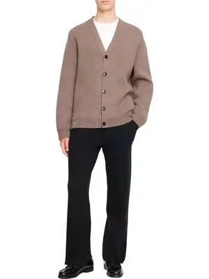 BARRIE Double-faced Cashmere Cardigan - Brown