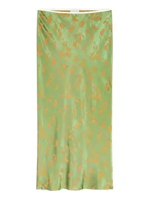 Dries Van Noten DRIES VAN NOTEN Jacquard Midi Skirt Green