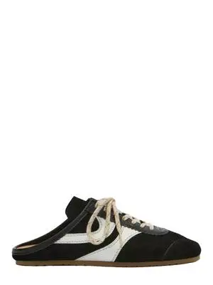 Dries Van Noten DRIES VAN NOTEN Black Suede Sneakers Mules Black
