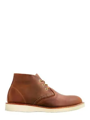 Red Wing Work Chukka Leather Boots - Brown