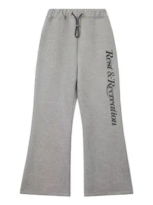 REST&RECREATION Rest&Recreation Logo Detail Drawstring Trousers Grey