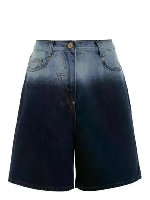 PUSHBUTTON Gradient Effect Lightning Bolt Jeans - Blue