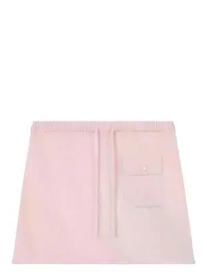 REST&RECREATION Drawstring Knitted Mini Skirt - Pink